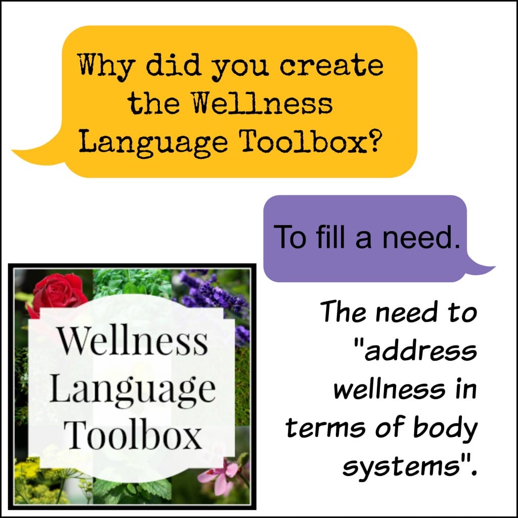 Why I created the Wellness Language Toolbox - KristineHall.com
